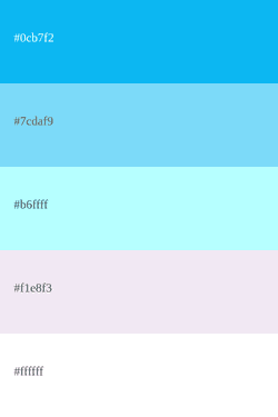 Paleta de cor azul celeste [códigos y combinaciones]