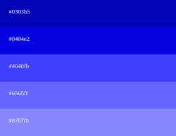 Palette de Couleur Bleue [nuances, Combinaisons et Codes]