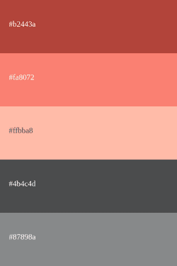 Paletas de color salmón [+ esquemas y códigos]
