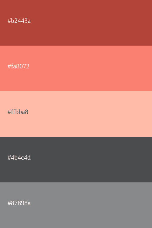 Paletas de color salmón [+ esquemas y códigos]