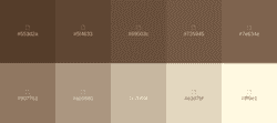Braune Farbpalette [Codes + Kombinationen]