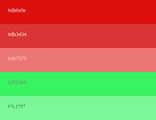 Palettes de couleurs rouges [codes + combinaisons]