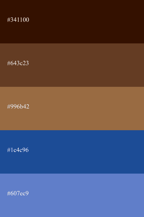 + de 10 Paletas de color Pardo + códigos y combinaciones