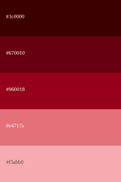 paletas de cores carmim [códigos + combinações]