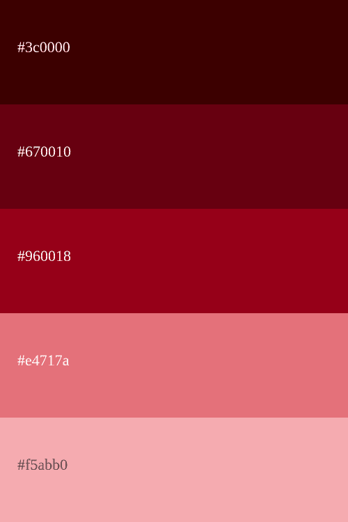 paletas de cores carmim [códigos + combinações]