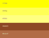 Meilleures combinaisons de palettes de couleurs jaunes