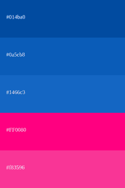 Paleta de color azul eléctrico [códigos y combinaciones]