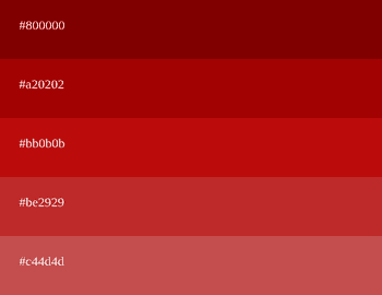 Paletas de cores vermelho [+ códigos e combinações]