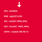 Códigos html del Color escarlata Esquemas ⇨【RGB,HSL,HEX】