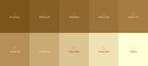 Palette de couleur Marron [codes + combinaisons]
