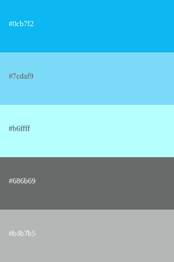 Paleta de cor azul celeste [códigos y combinaciones]