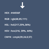 Códigos HTML da cor azul acinzentado Esquemas ⇨【RGB,HSL,HEX】