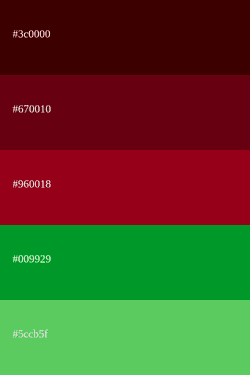 paletas de cores carmim [códigos + combinações]