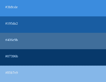 Palette de Couleur Bleue [nuances, Combinaisons et Codes]